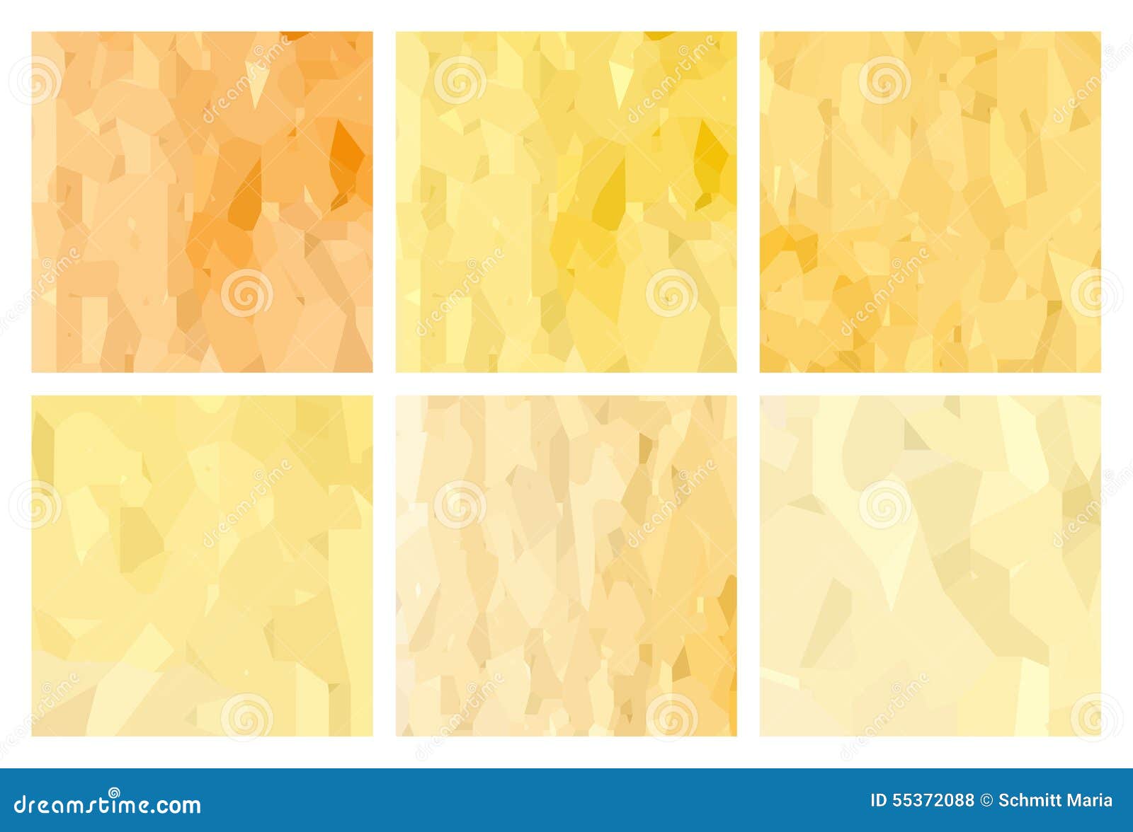 Watercolour Pattern - Set of Yellow Patterns Stock Vector ...