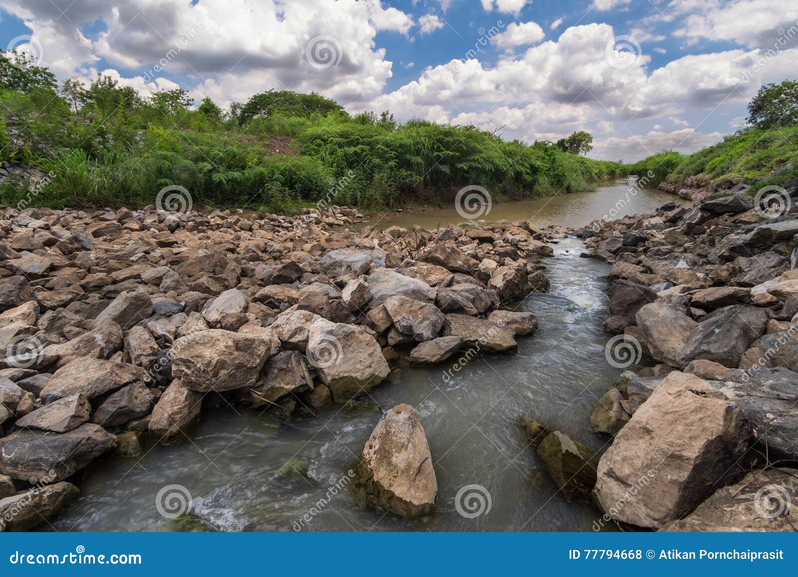 Watercourse stock photo. Image of edoc, rocky, river - 77794668