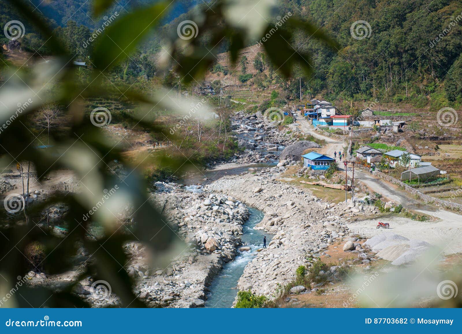 The Watercourse of the River from Mountain Stock Photo - Image of ...