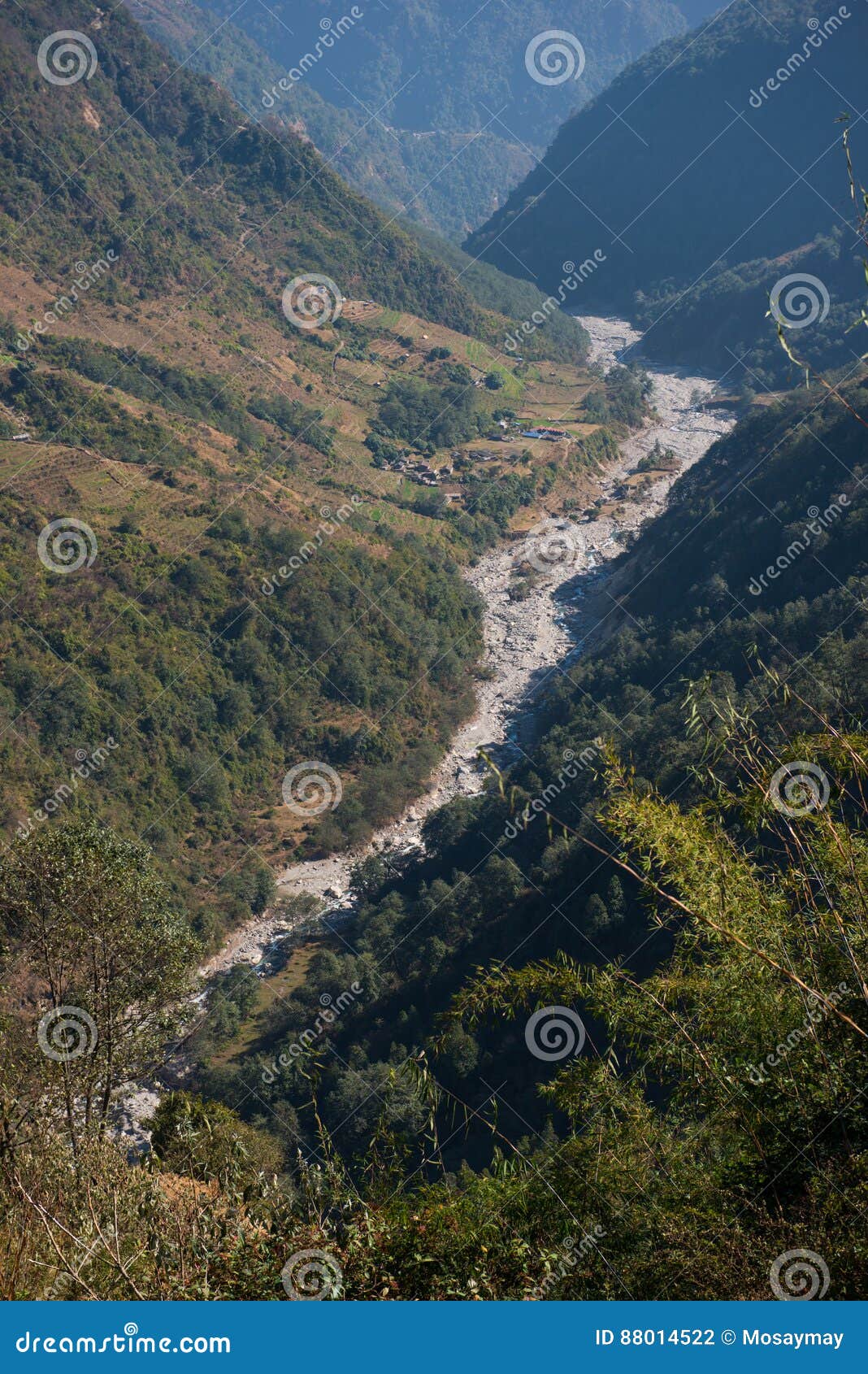 The Watercourse of the River from Mountain Stock Photo - Image of rill ...