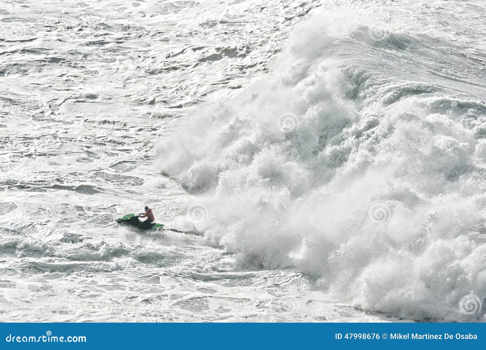 A Huge Sea Wave Breaks Into Splashes On The Pier Royalty-Free Stock ...