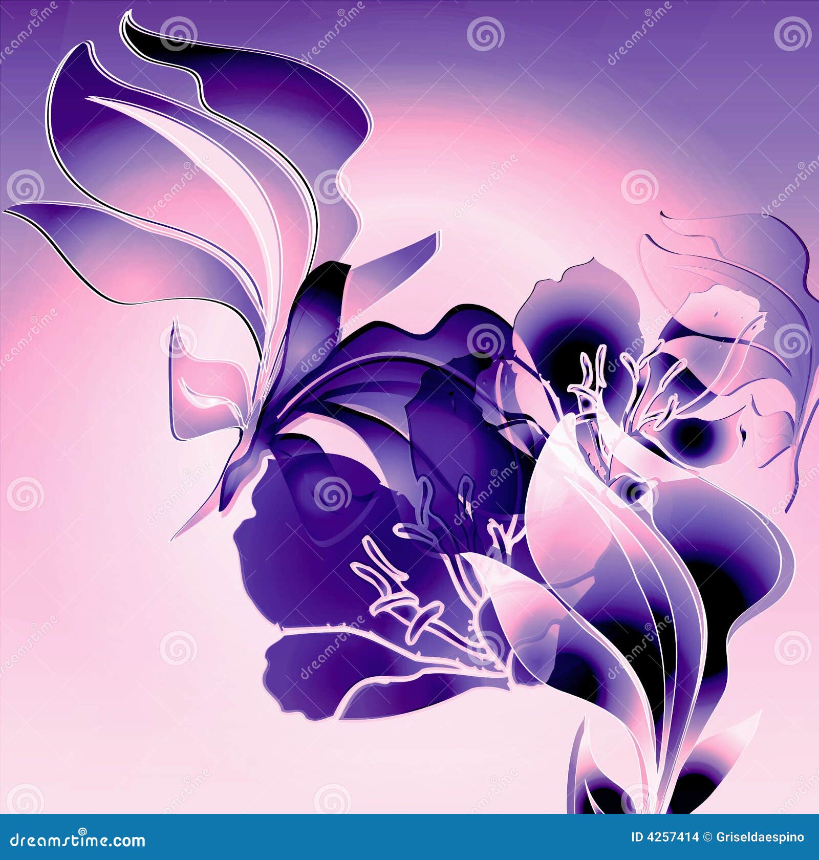 Watercrest floral stock illustration. Illustration of sunshine - 4257414