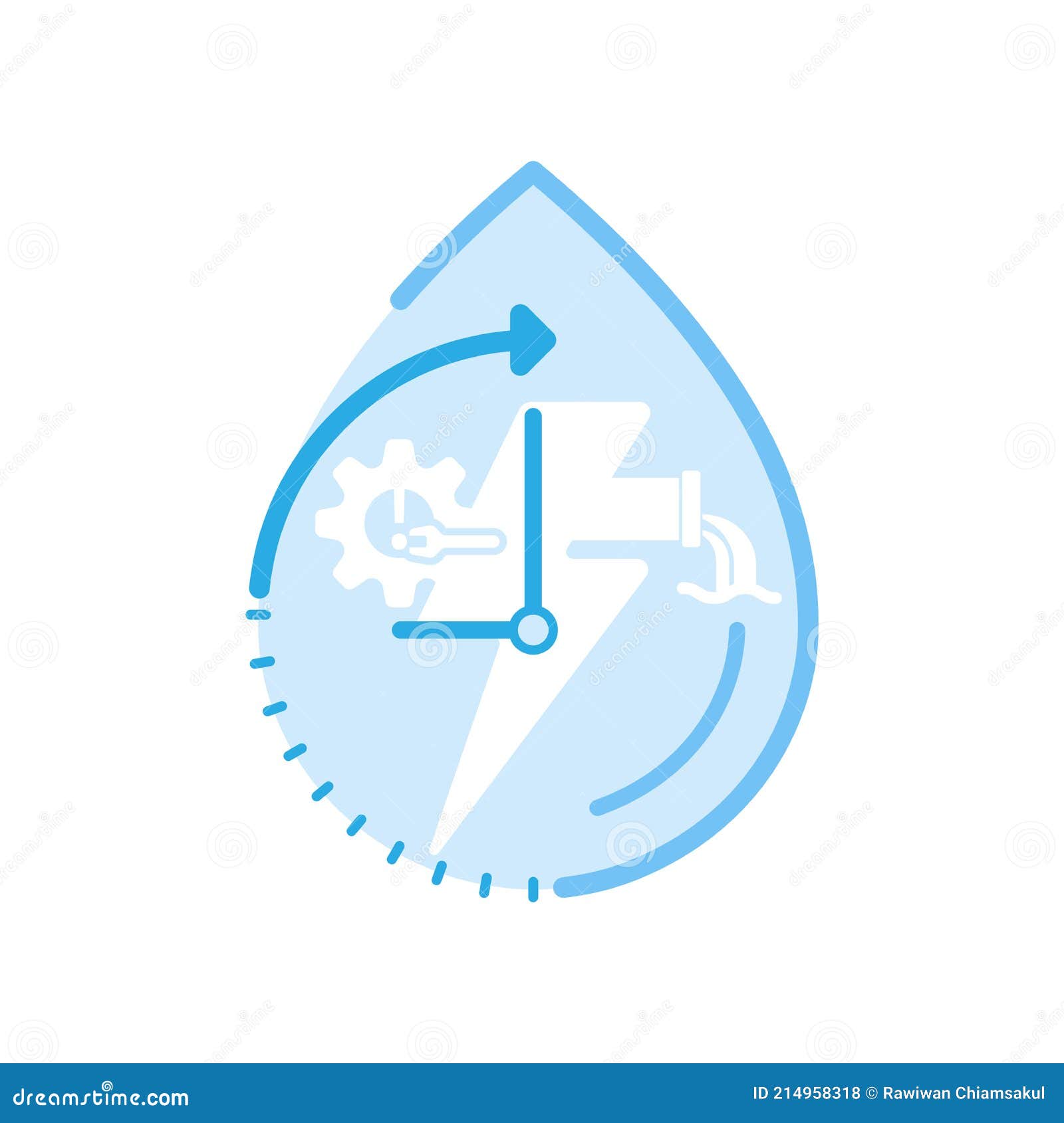 Water Crisis Future Challenge Stock Vector - Illustration of element ...
