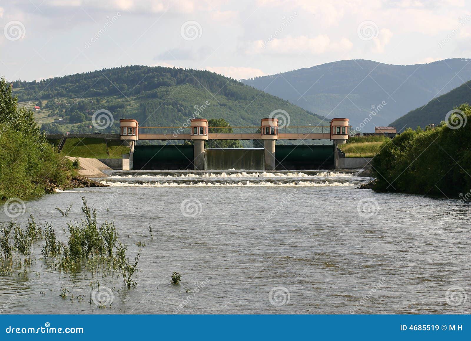 Waterdam stock image. Image of electricity, industrial - 4685519