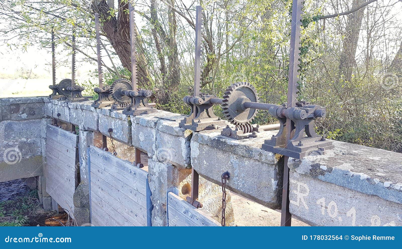 Waterdam with water stock photo. Image of maschine, waterway - 178032564