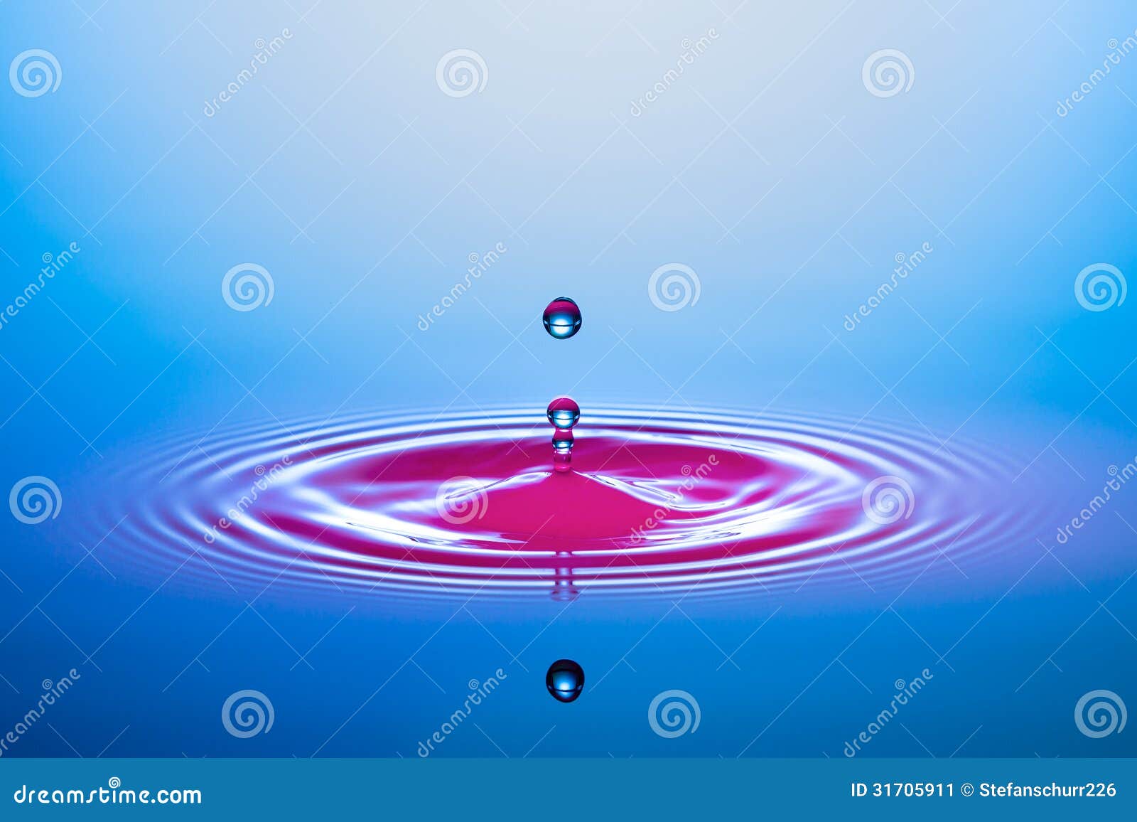Waterdrop stock image. Image of waterdrop, bubbles, reflection - 31705911