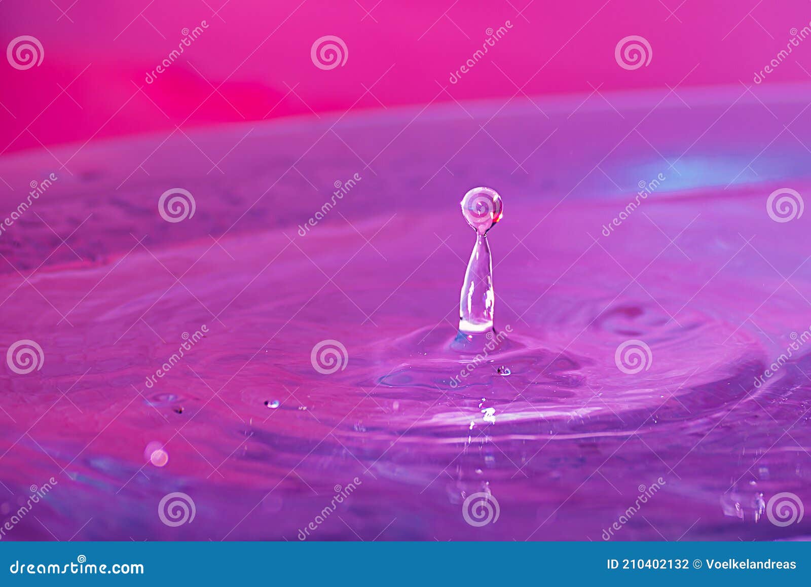 Waterdrop stock photo. Image of lavender, reflection - 210402132