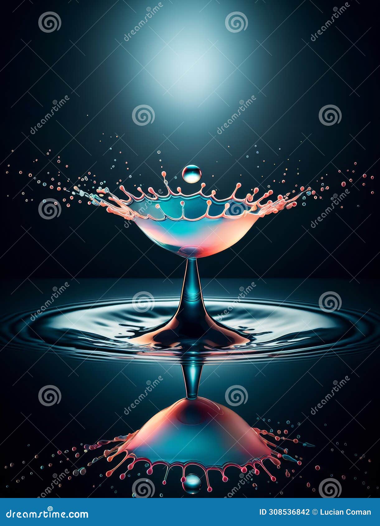 Waterdrop Falling Highspeed Photography, Splash and Ripple at the ...