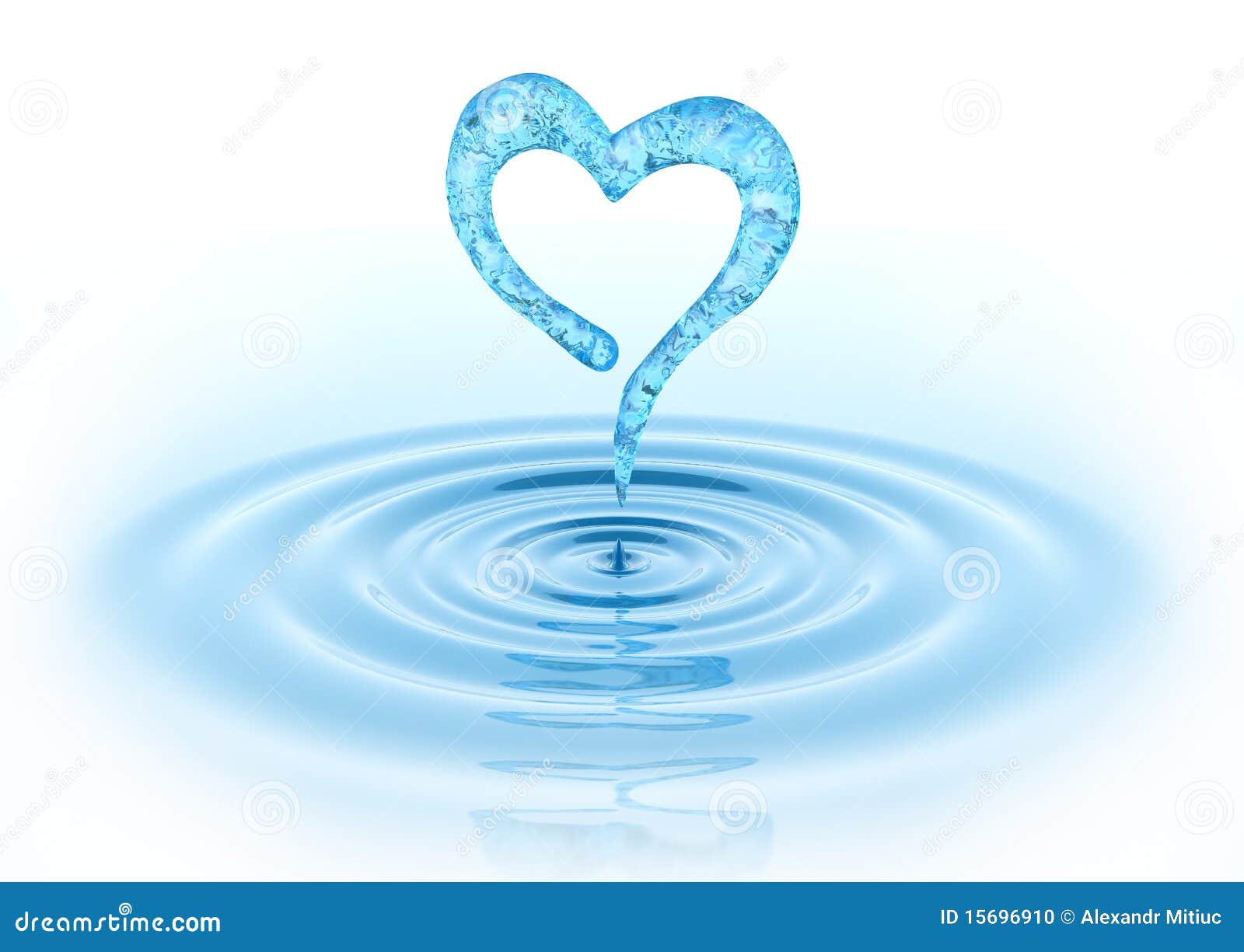 Waterdrop and Heart stock illustration. Illustration of abstract - 15696910