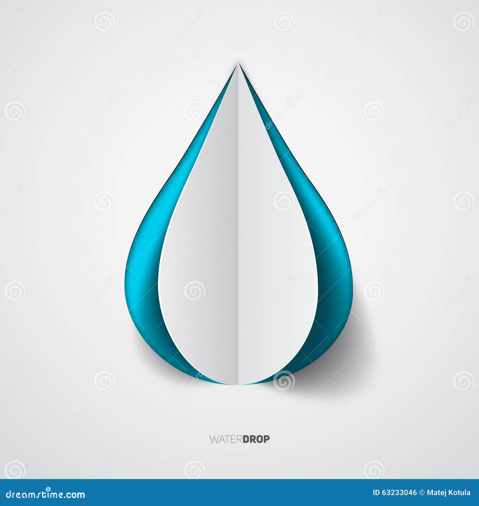 Waterdrop paper stock illustration. Illustration of clear - 63233046