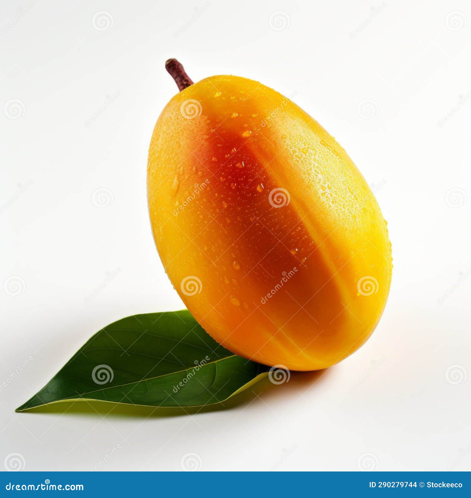 Vibrant Mango Product Photography on White Background Stock ...