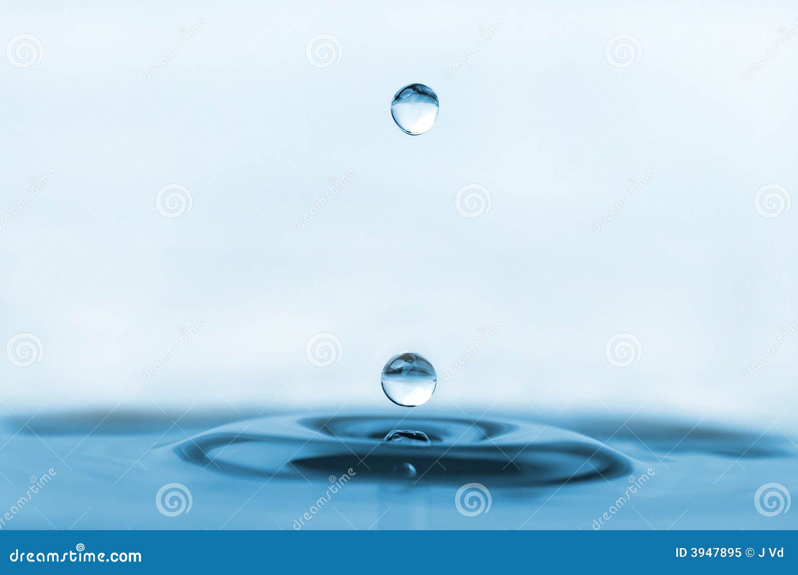 Waterdrops stock image. Image of micro, blue, element - 3947895