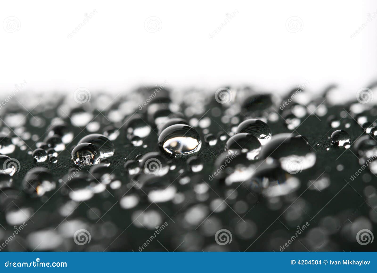 Waterdrops stock photo. Image of globule, depression, close - 4204504