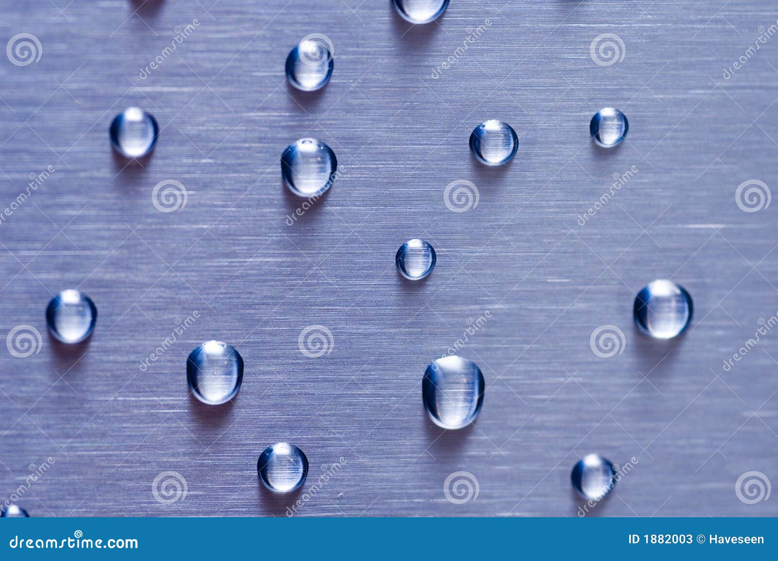 Waterdrops on Metal Background Stock Image - Image of clean, cool: 1882003
