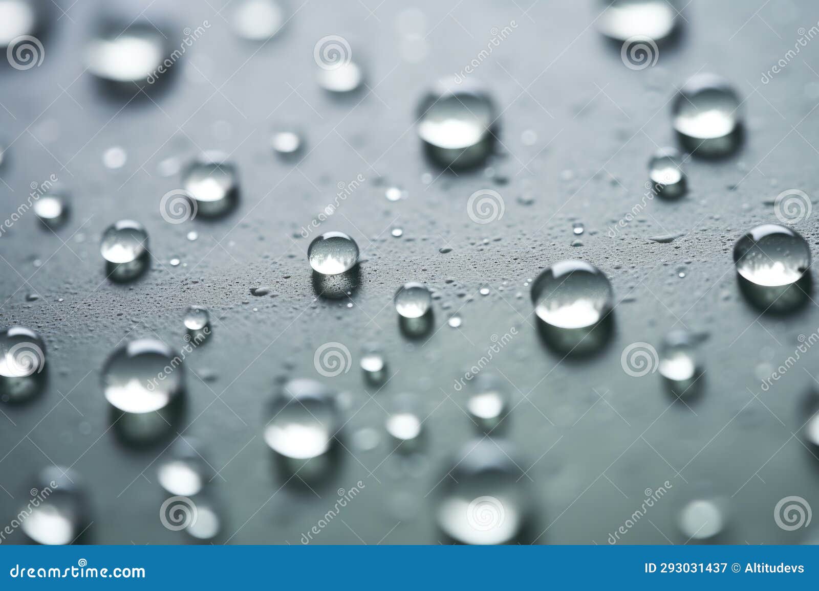 Waterdrops on a Surface Cleaned with Disinfectant Solution Stock Image ...