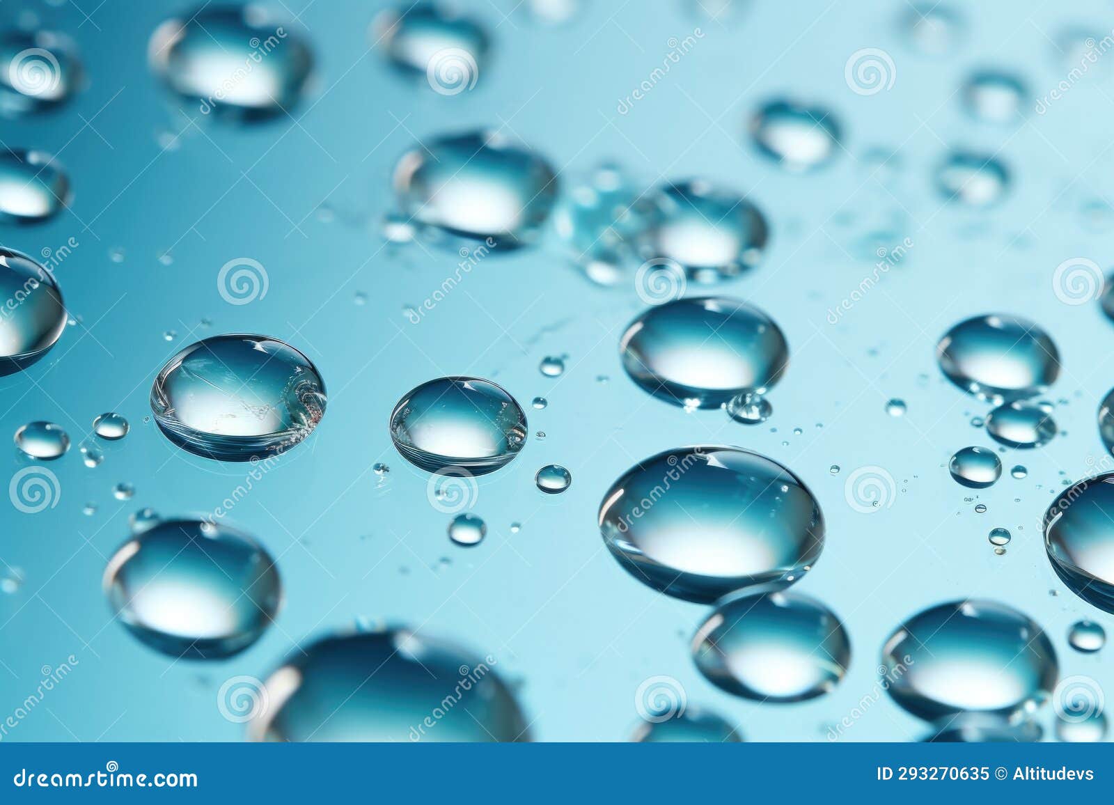 Waterdrops on a Surface Cleaned with Disinfectant Solution Stock Image ...