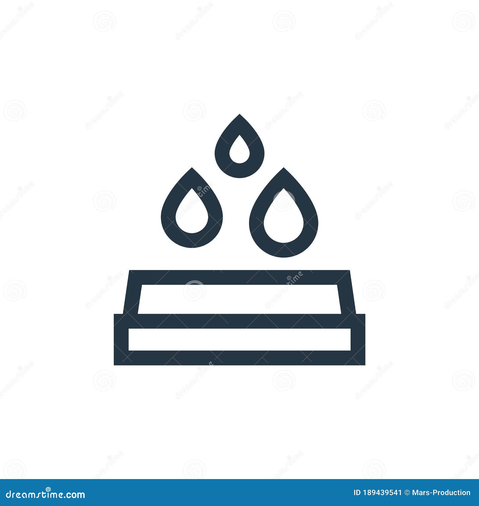 A Waterdrops Vector Isolated On White Background, Glass Bubble Drop ...