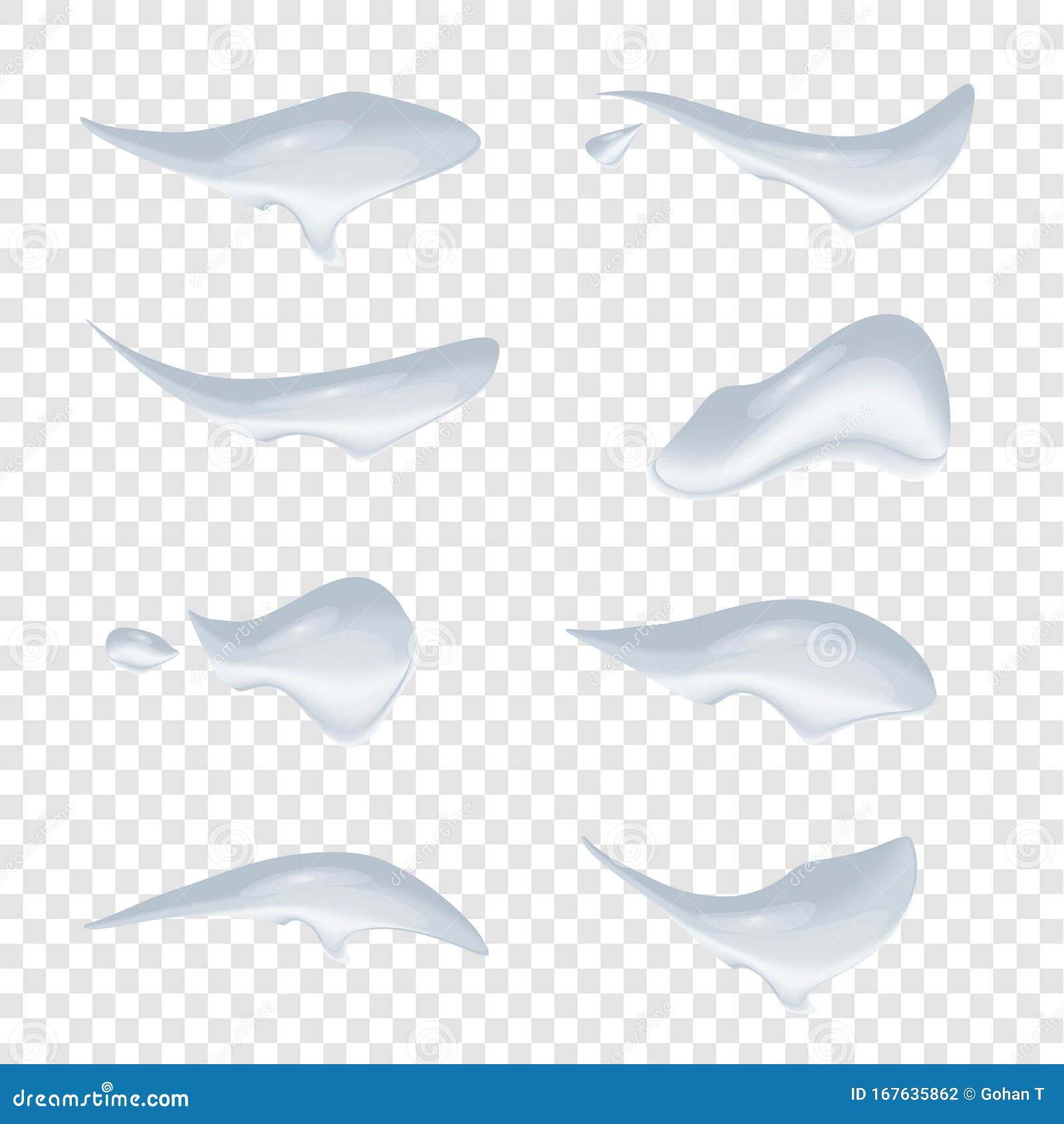 A Waterdrops Vector Isolated On White Background, Glass Bubble Drop ...