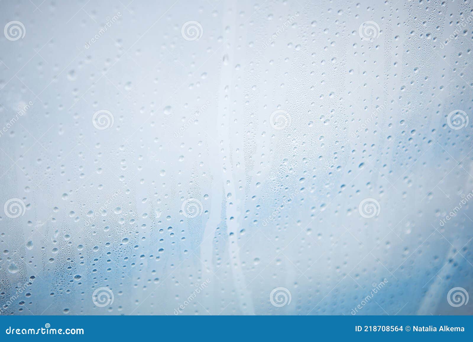 Waterdrops White and Blue Seamless Patten Texture Close Up. Natural ...