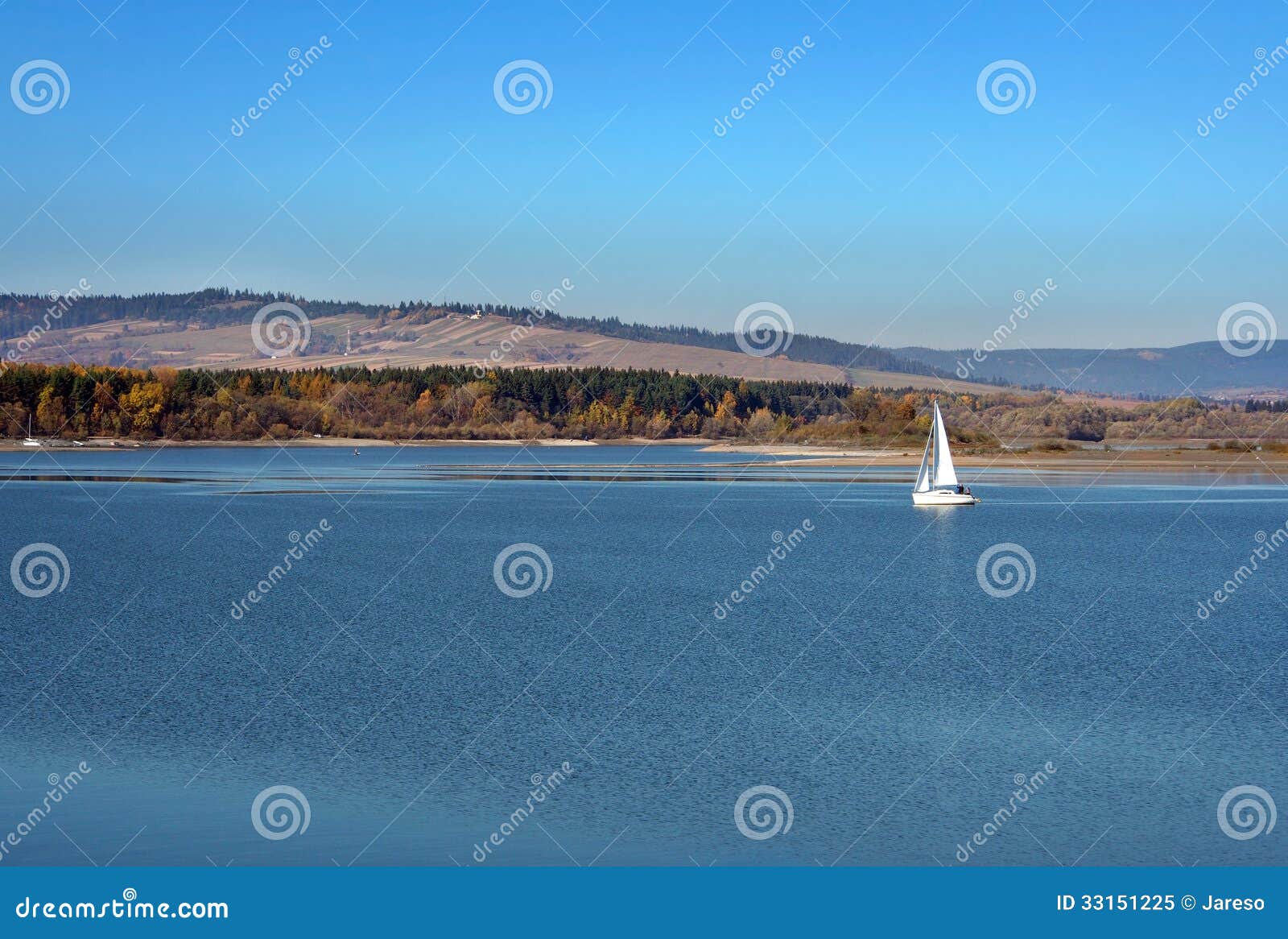 Wateren Van Orava-reservoir, Slowakije Stock Afbeelding - Image of ...