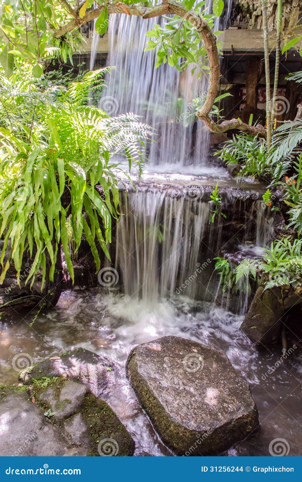 Waterfal stock photo. Image of rock, motion, thailand - 31256244