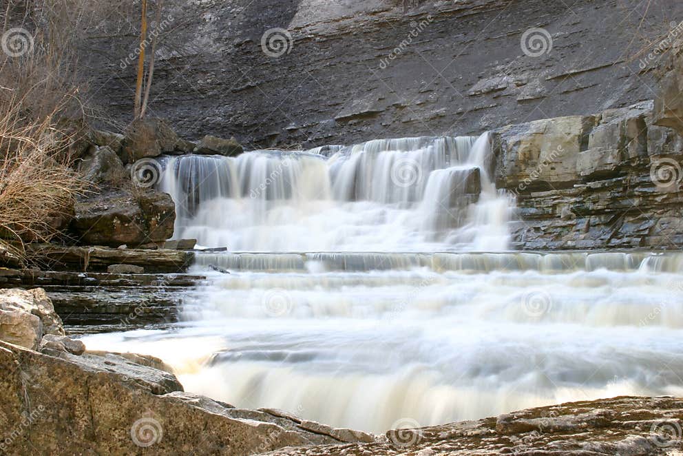 Waterfall stock photo. Image of babbling, flowing, brook - 1085160