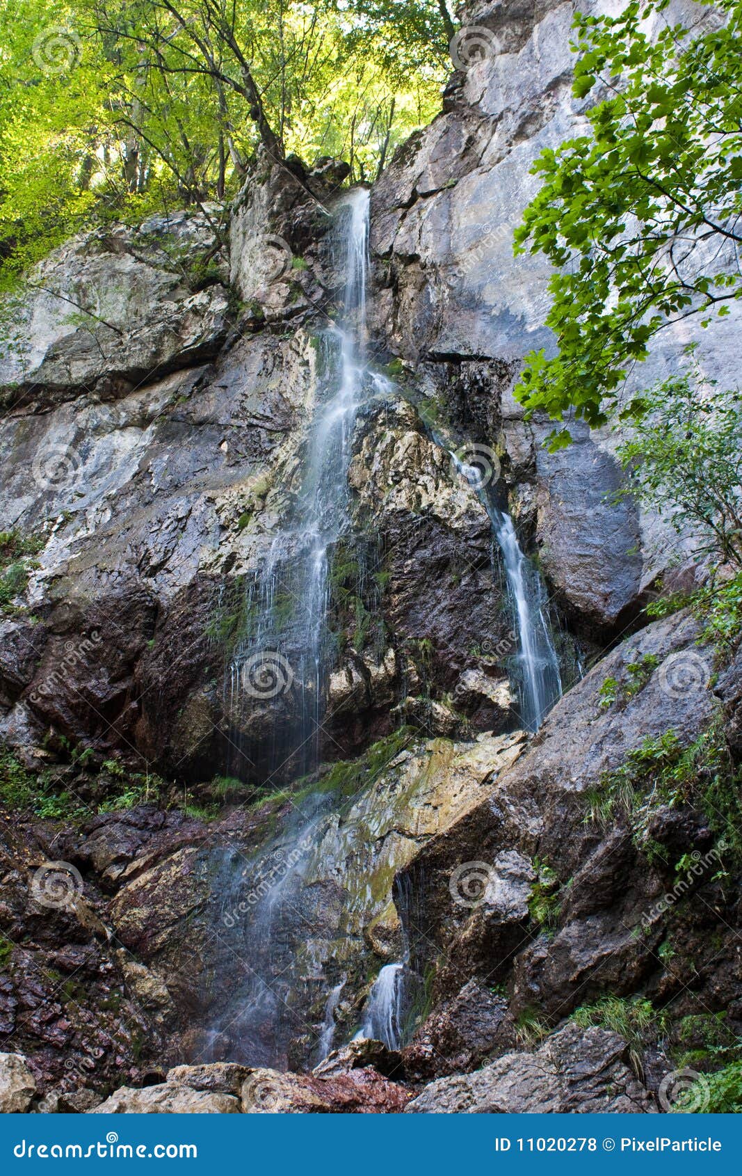 Waterfall stock photo. Image of nature, vertical, cascade - 11020278