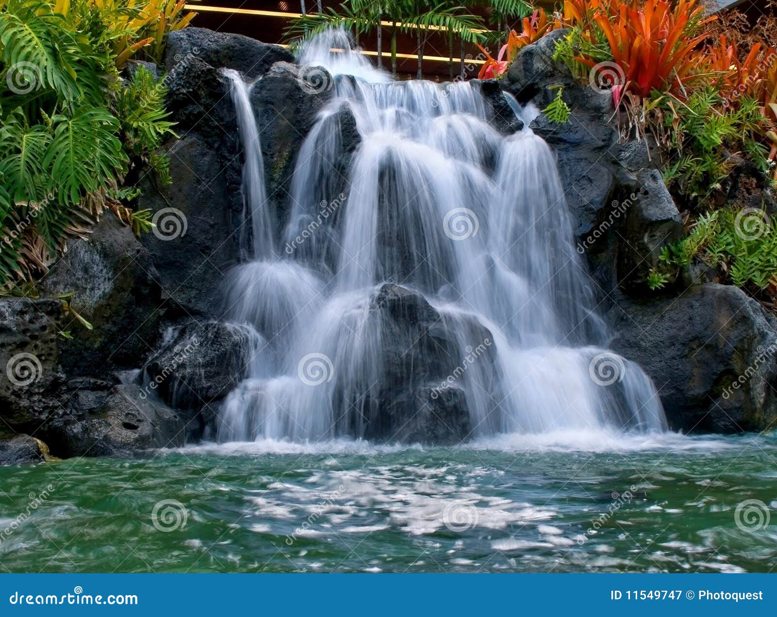 Waterfall stock image. Image of rest, hawaiian, tourism - 11549747