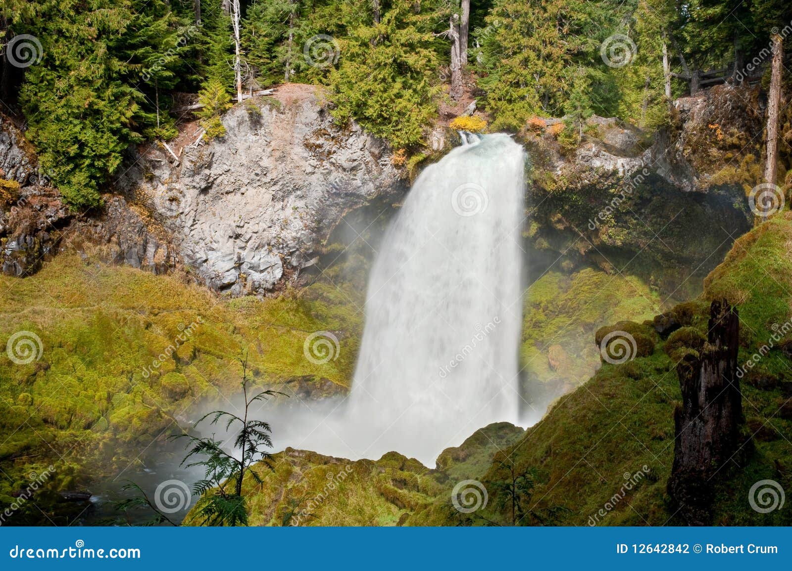 Waterfall stock photo. Image of horizontal, waterfall - 12642842