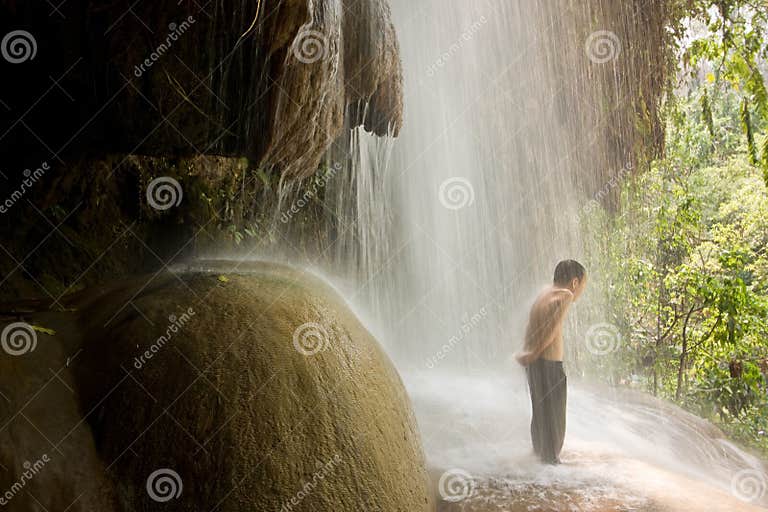 Waterfall stock photo. Image of uncovered, water, soakage - 13925920