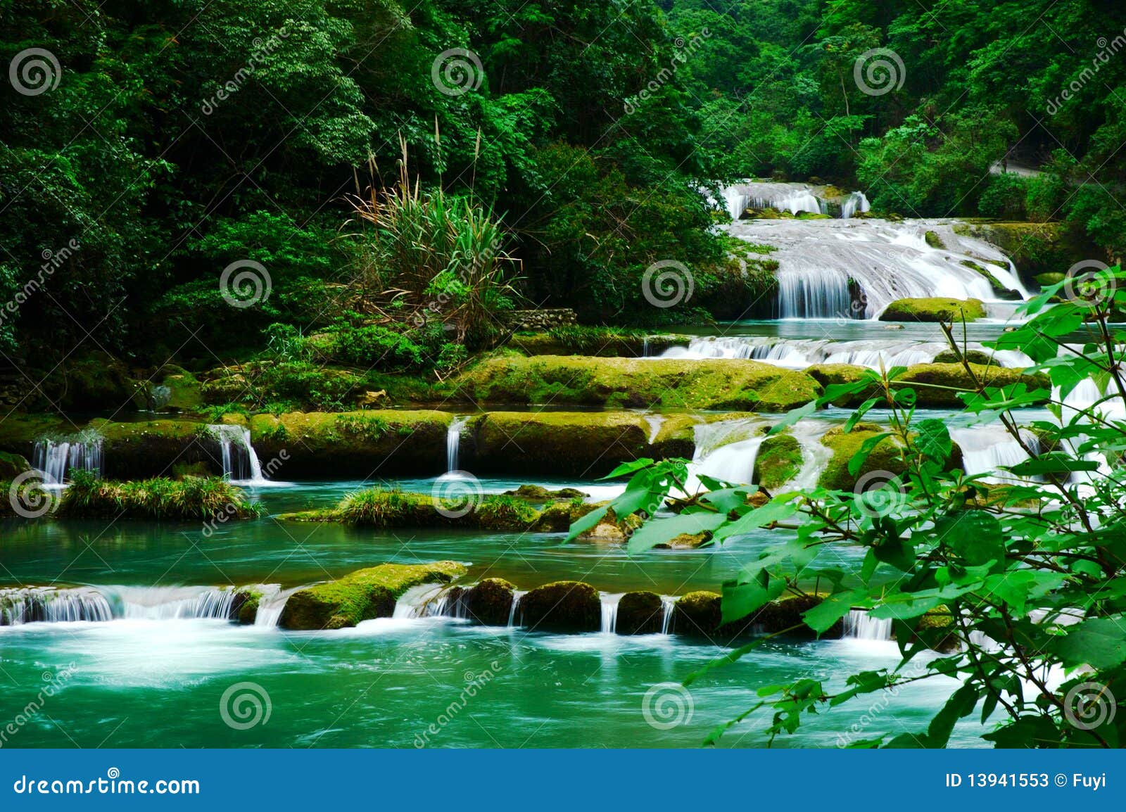 Waterfall stock image. Image of outdoors, china, journey - 13941553