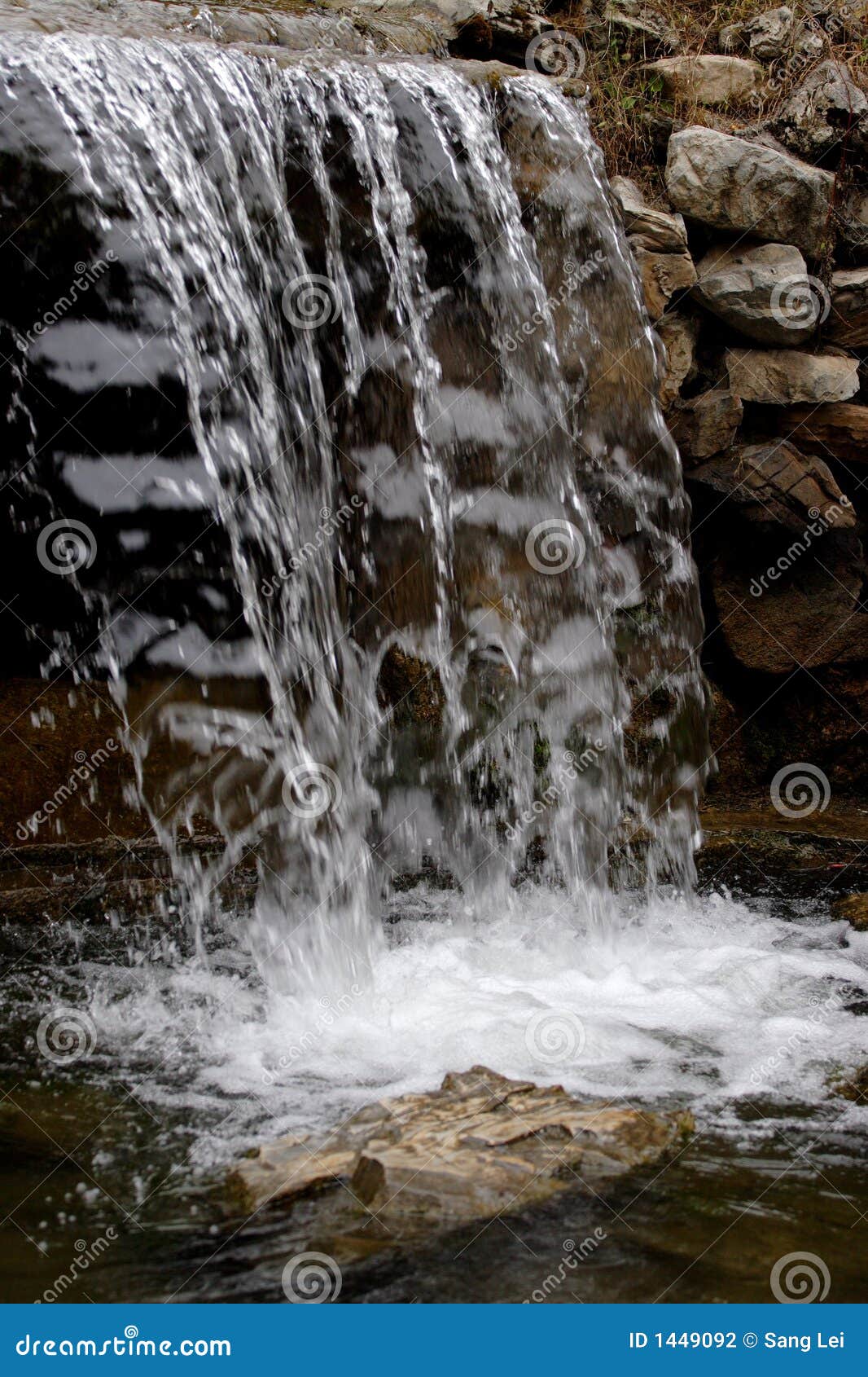 Waterfall stock photo. Image of rocks, white, outdoor - 1449092