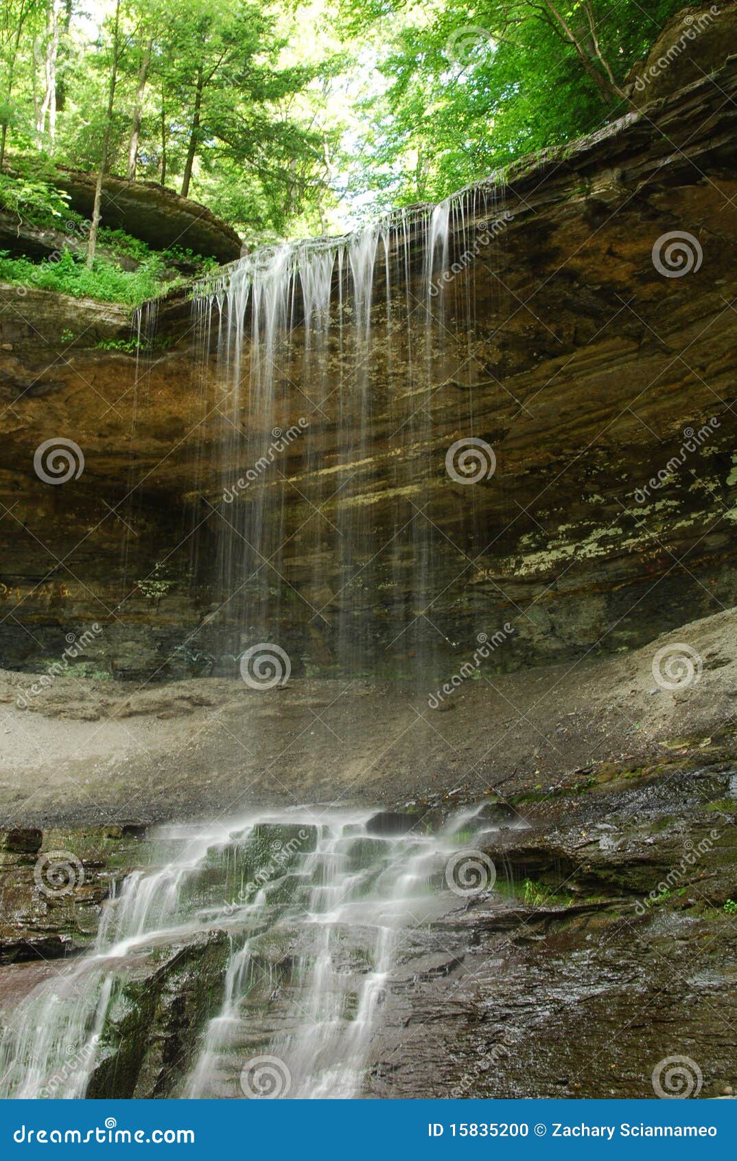 Waterfall stock photo. Image of rain, flowing, outdoor - 15835200