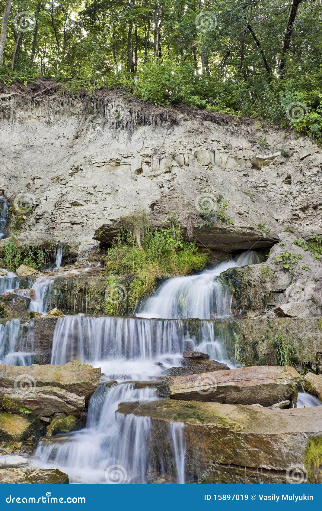 Waterfall stock image. Image of trees, starting, underground - 15897019