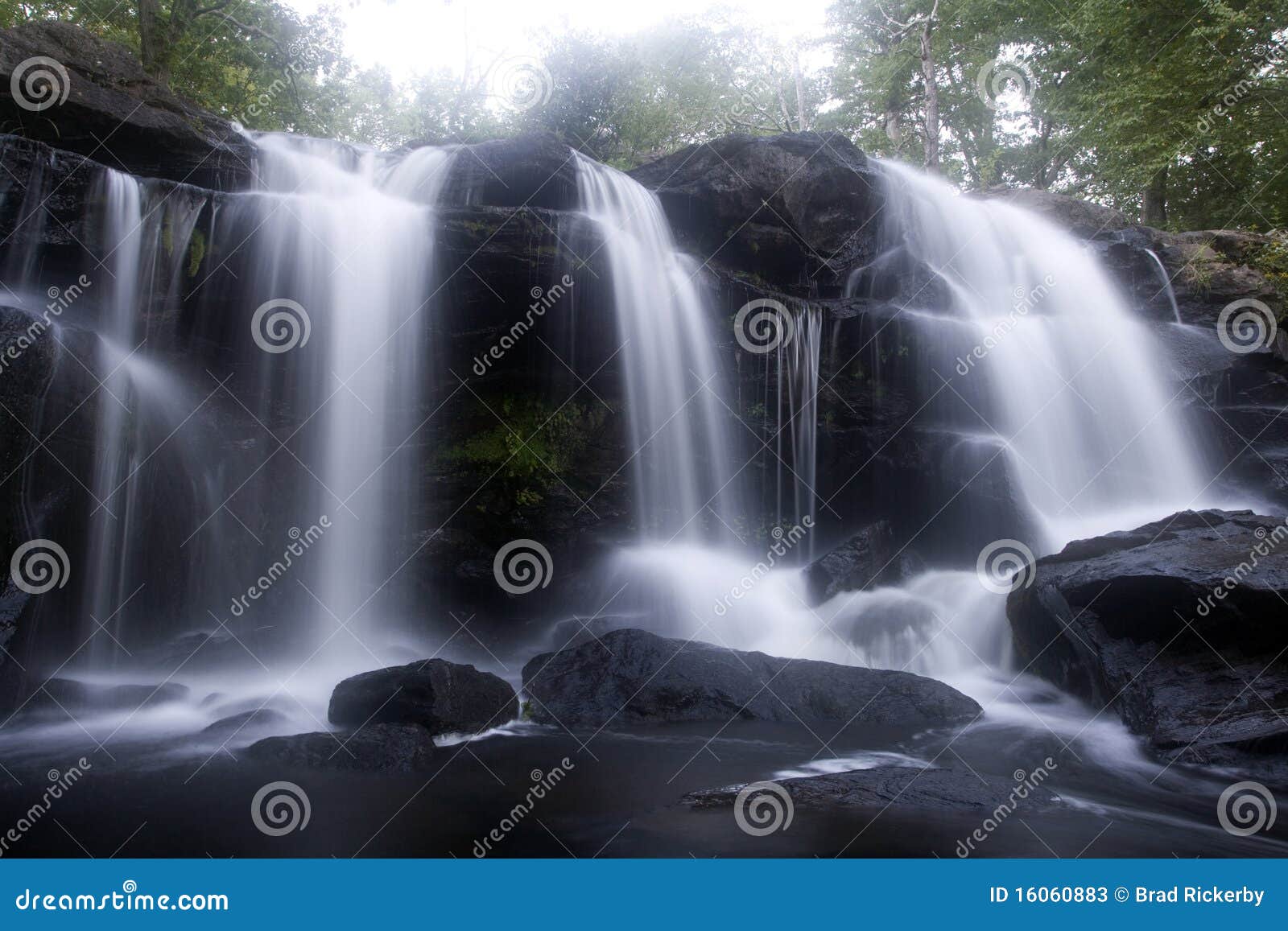Waterfall Currents In National Park. Plitvice Stock Photo ...