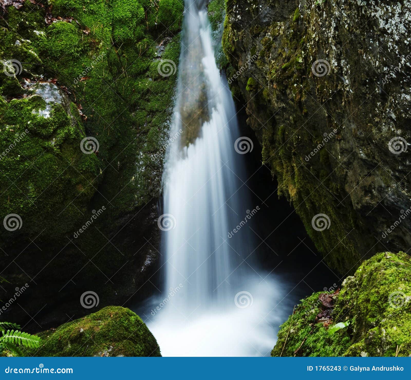 Waterfall stock image. Image of drop, background, outdoor - 1765243
