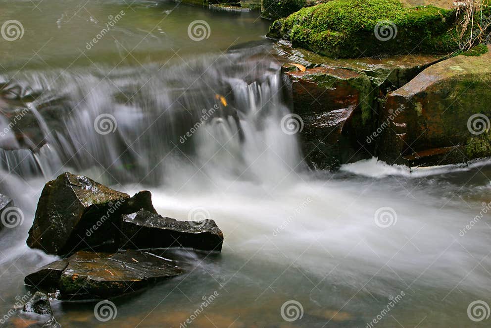 Waterfall stock photo. Image of cold, green, element, flowing - 1949050