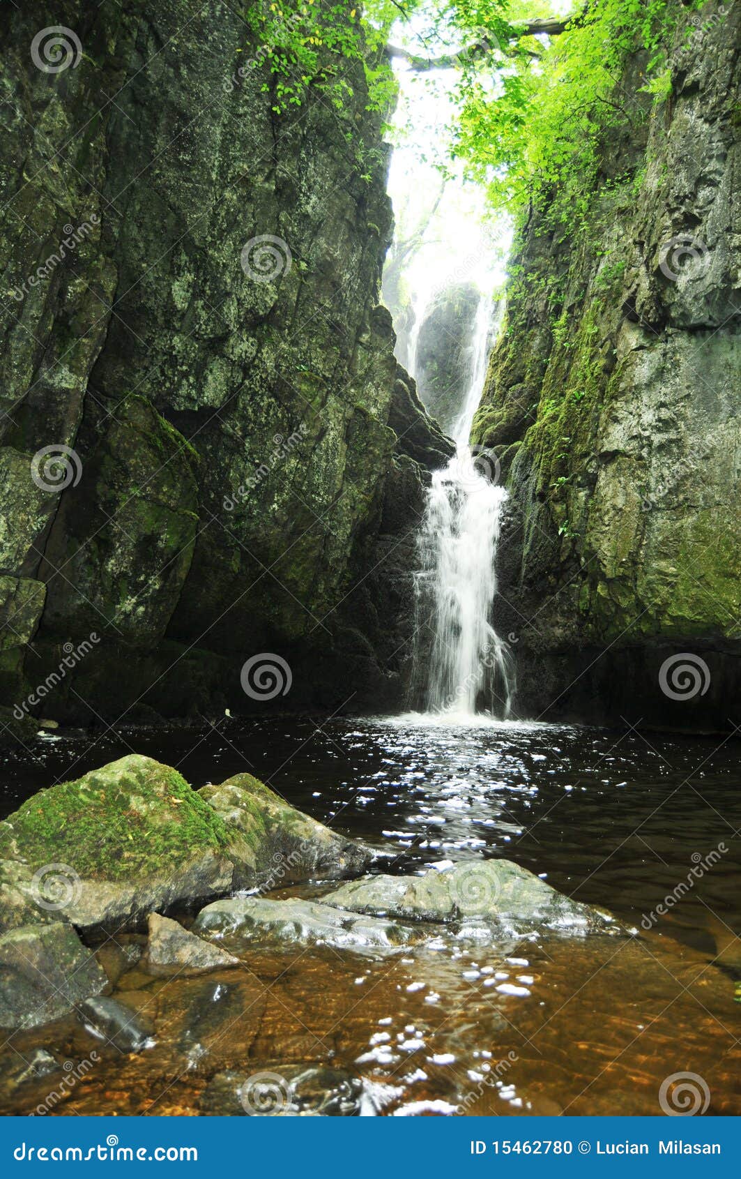 Waterfall (2) stock photo. Image of stone, landscapes - 15462780