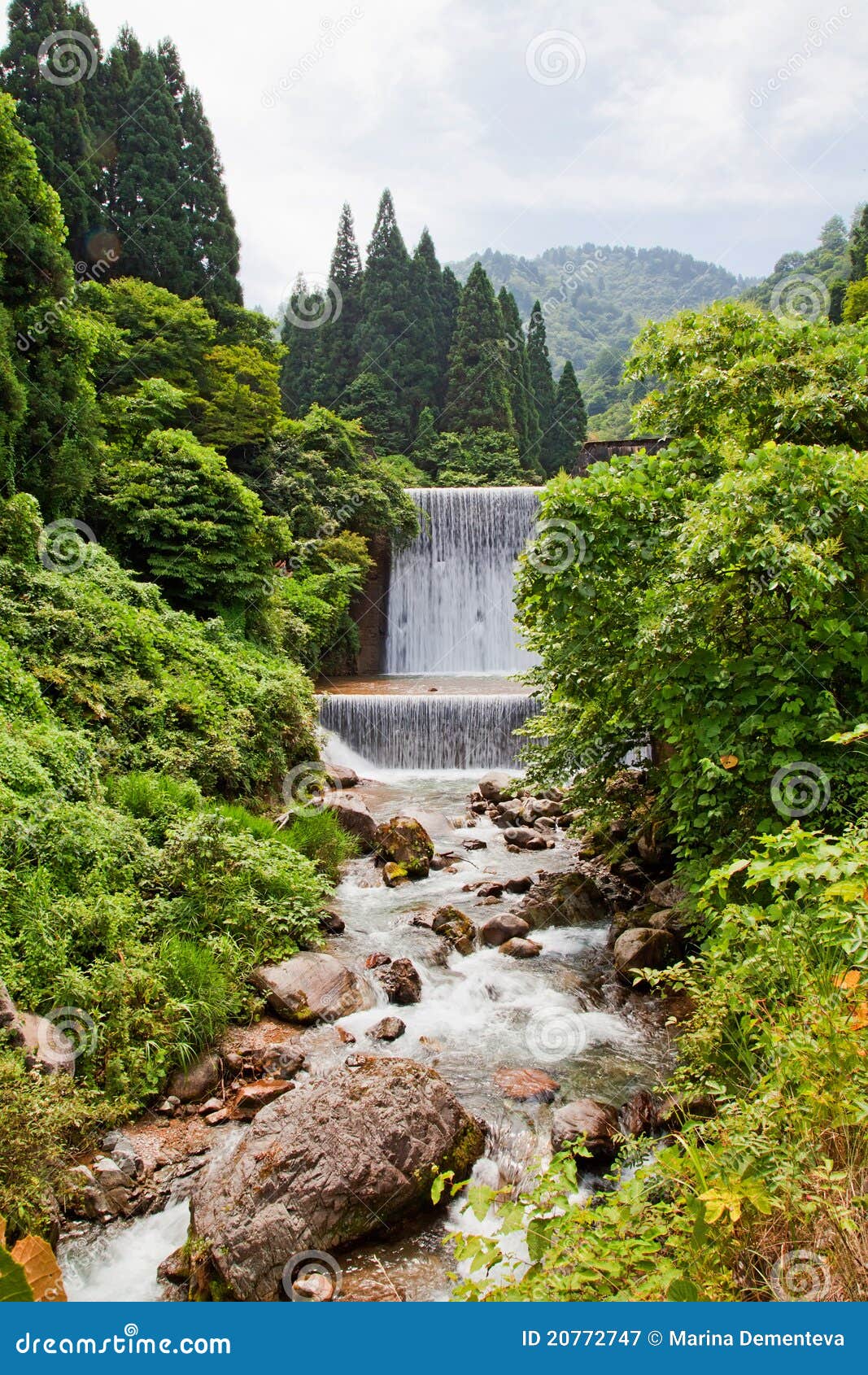 Waterfall stock image. Image of blue, spring, summer - 20772747