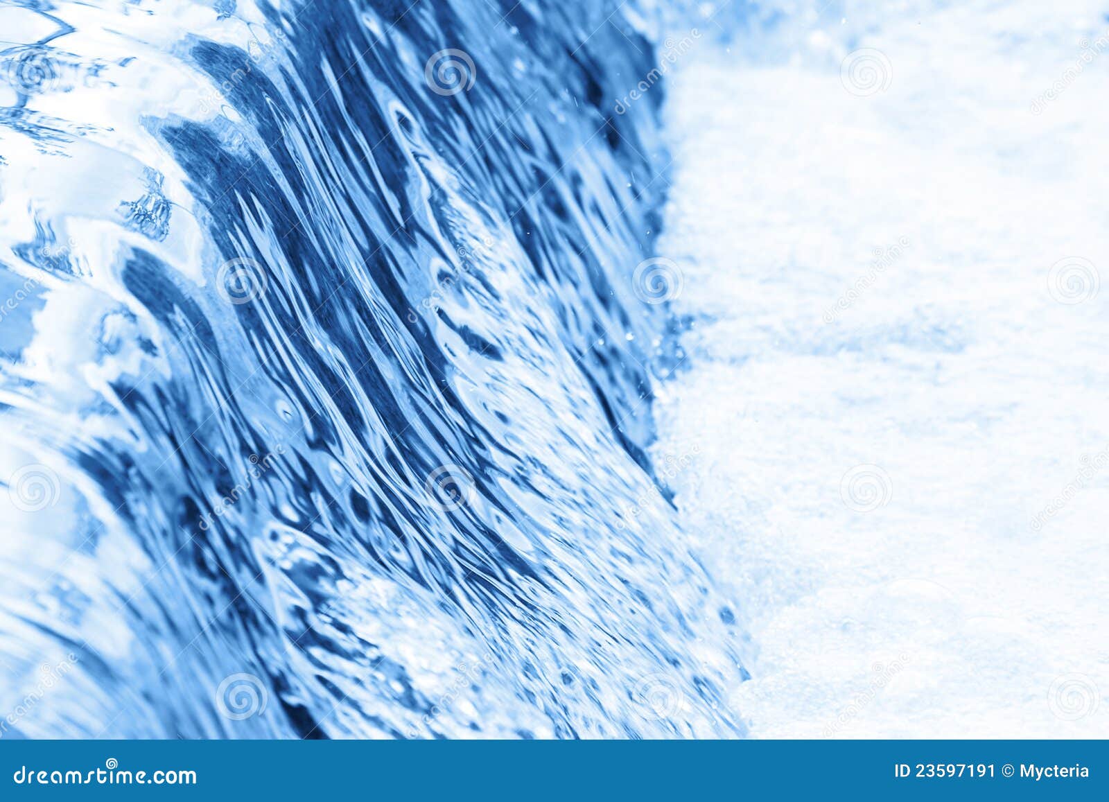 Waterfall stock image. Image of blue, horizontal, flow - 23597191