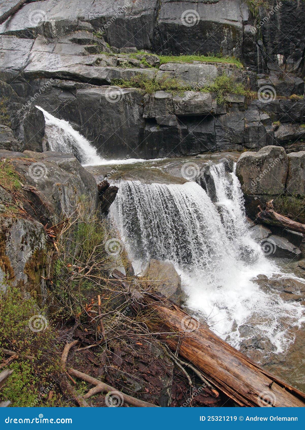 Waterfall stock image. Image of cascade, mountain, outdoor - 25321219