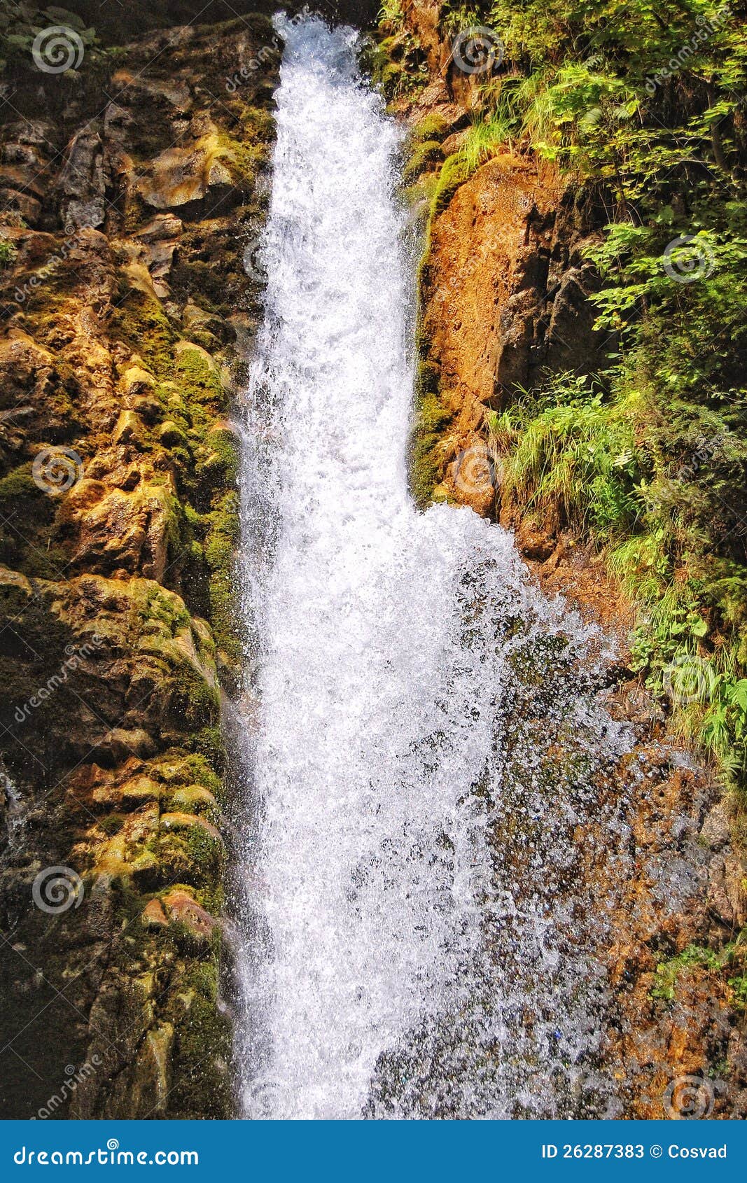Waterfall stock image. Image of fall, waterfall, stones - 26287383
