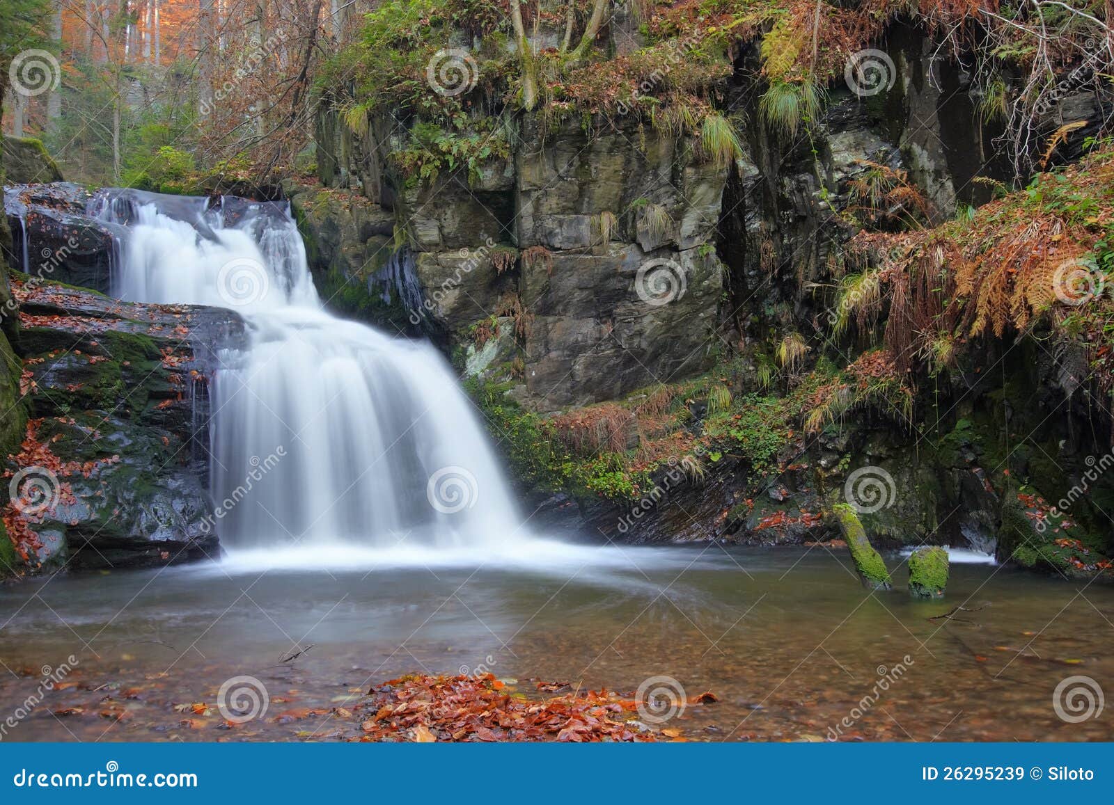 Waterfall stock image. Image of waterfall, cascade, streamflow - 26295239