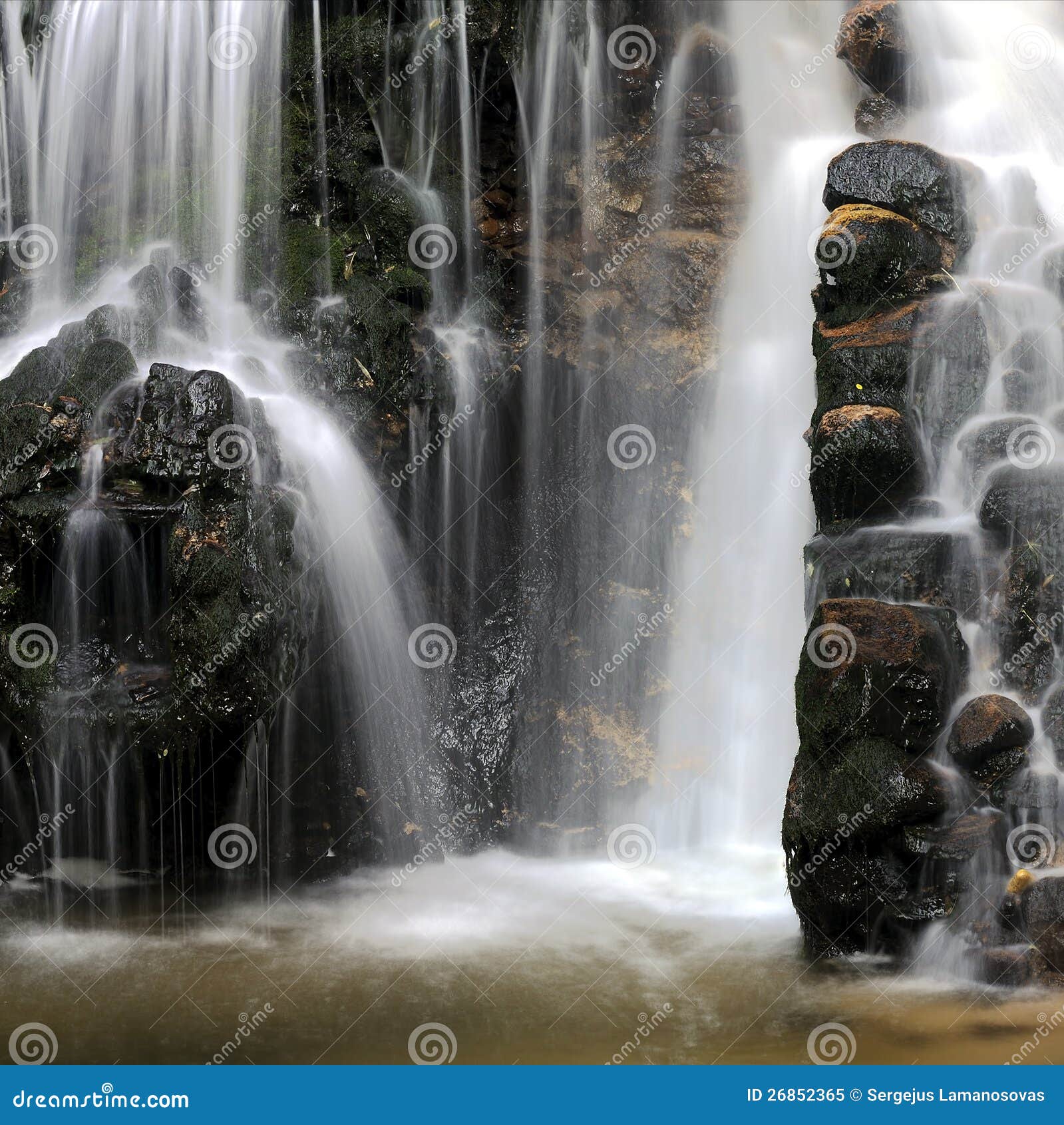 Waterfall stock image. Image of medieval, brown, vilnius - 26852365