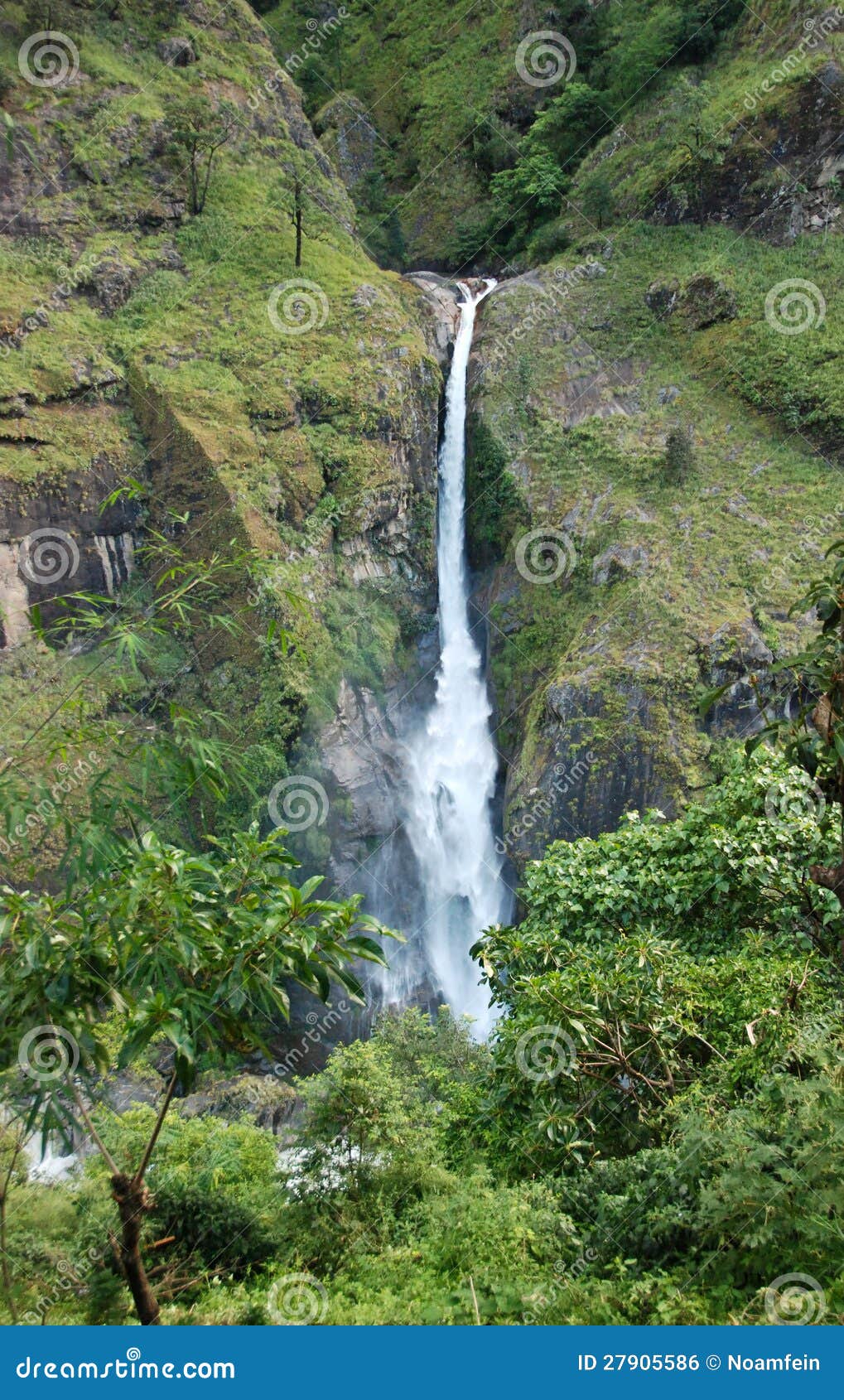 Waterfall stock photo. Image of annapurna, water, himalaya - 27905586