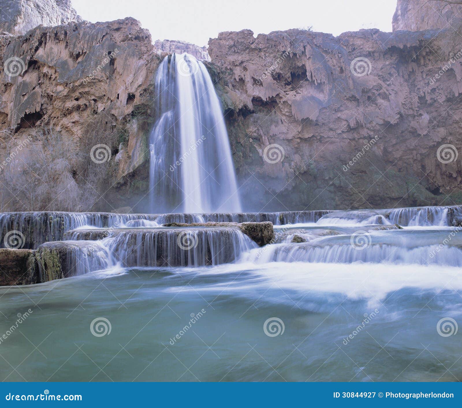 Waterfall stock image. Image of natural, formation, landscape - 30844927