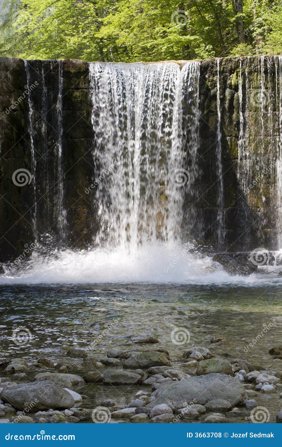 Waterfall stock photo. Image of alps, water, environ, cleanliness - 3663708