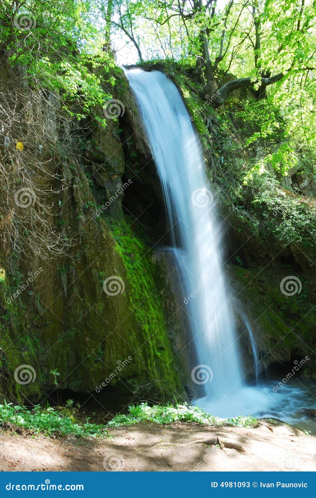 Waterfall stock image. Image of quiet, paradise, beautiful - 4981093