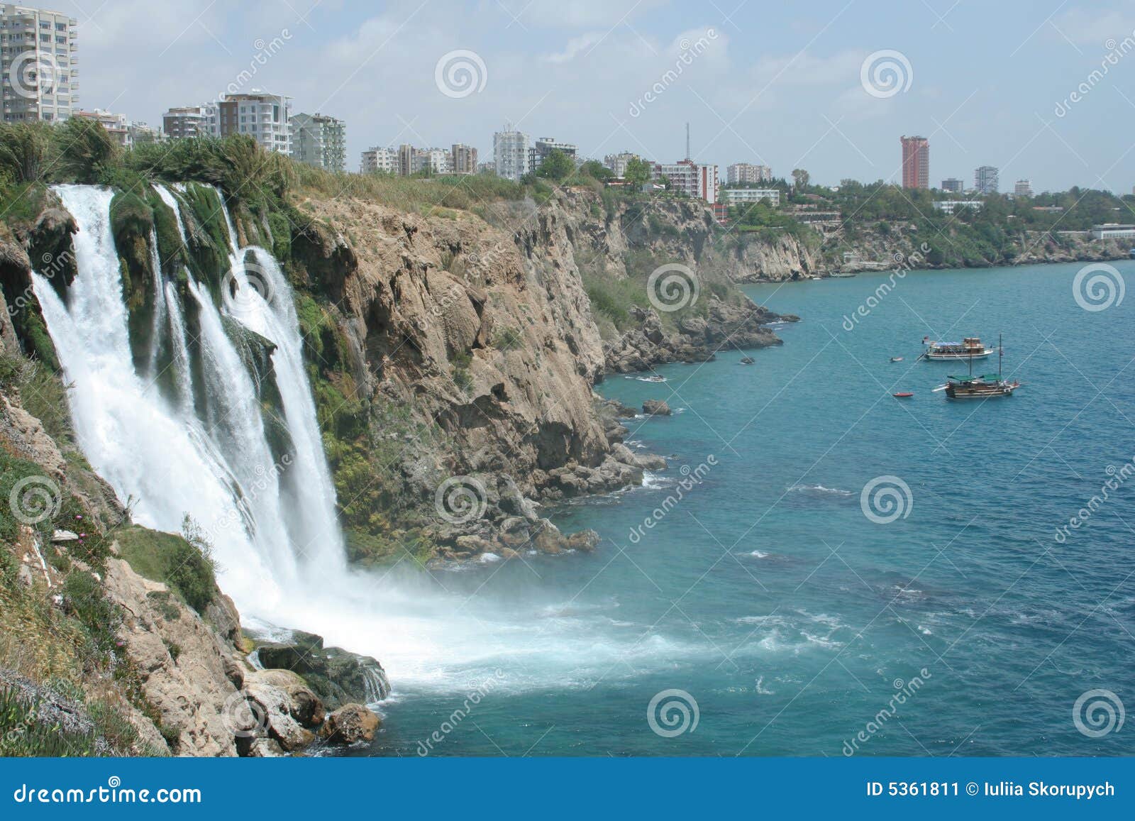 Waterfall stock image. Image of stream, turkey, falls - 5361811