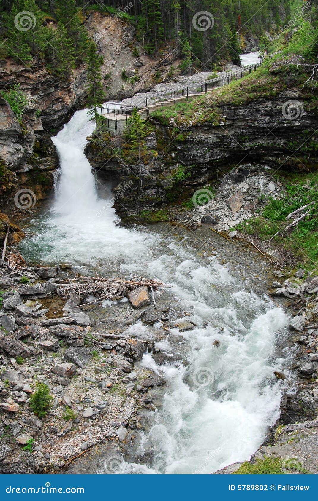 Waterfall stock photo. Image of falls, scene, fall, lookout - 5789802